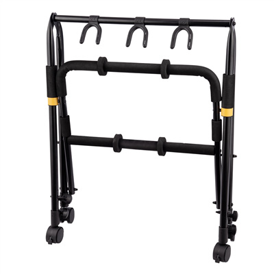 Hercules GS523BPLUS 3 Guitar Folding Display Rack with Castors ...
