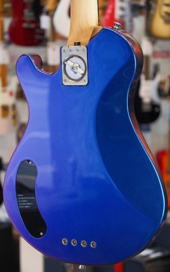 Journey Instruments Overhead OEB990BP Bass Travel Guitar, Blue Purple ...