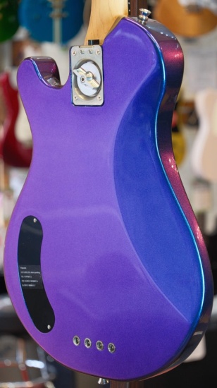Journey Instruments Overhead OEB990BP Bass Travel Guitar, Blue Purple ...