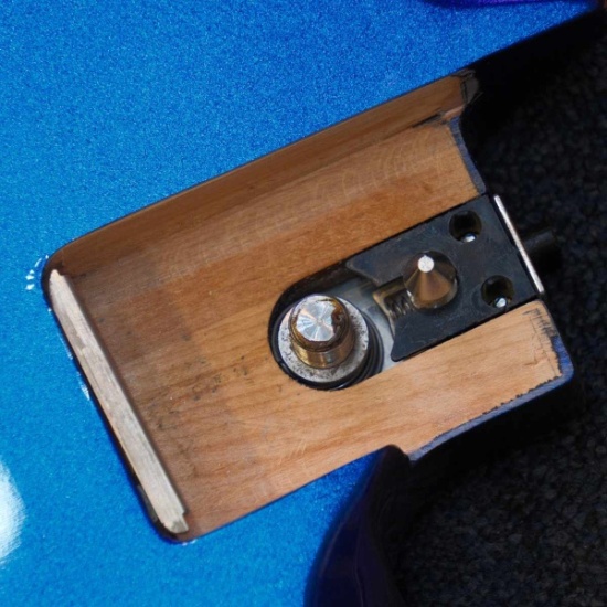 Journey Instruments Overhead OEB990BP Bass Travel Guitar, Blue Purple ...