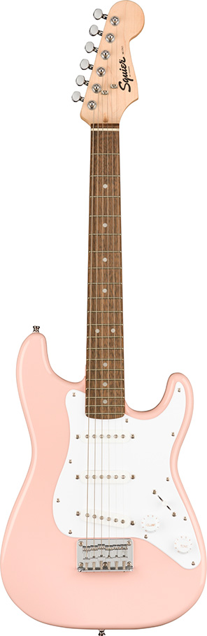 Squier Mini Stratocaster, Laurel Fingerboard, Shell Pink - jimmyegypt.co.uk