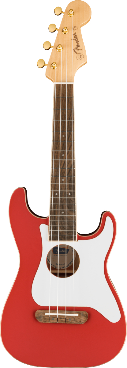 Fender FSR Fullerton Strat Electric Concert Ukulele, Fiesta Red ...