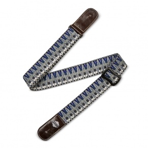 Isuzi Premium Blue/Black Pattern Ukulele Strap - jimmyegypt.com