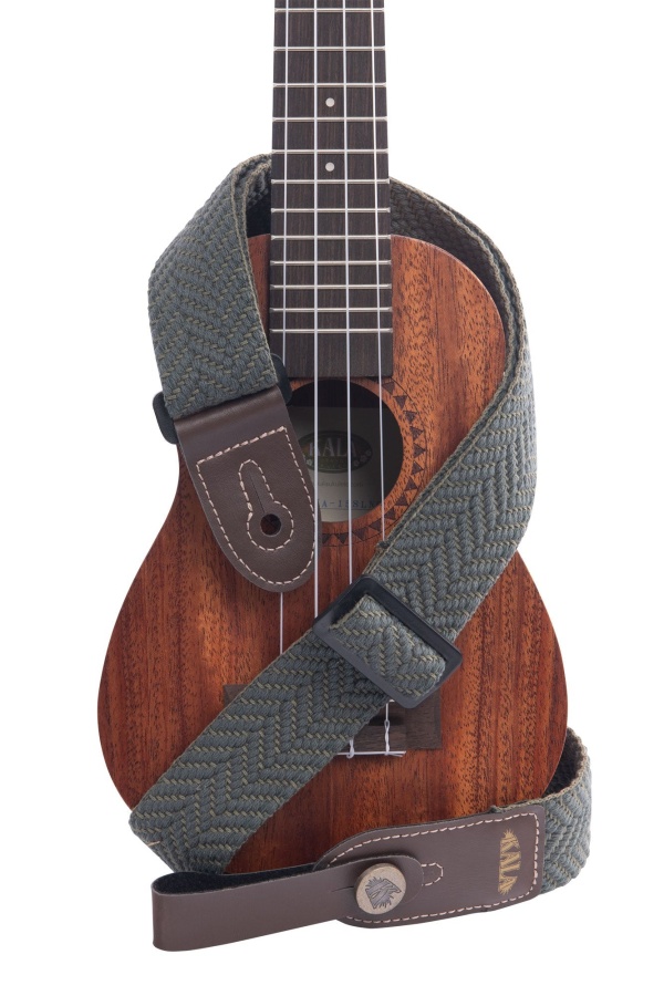 Kala Olive Herringbone Handmade Ukulele Strap - jimmyegypt.com