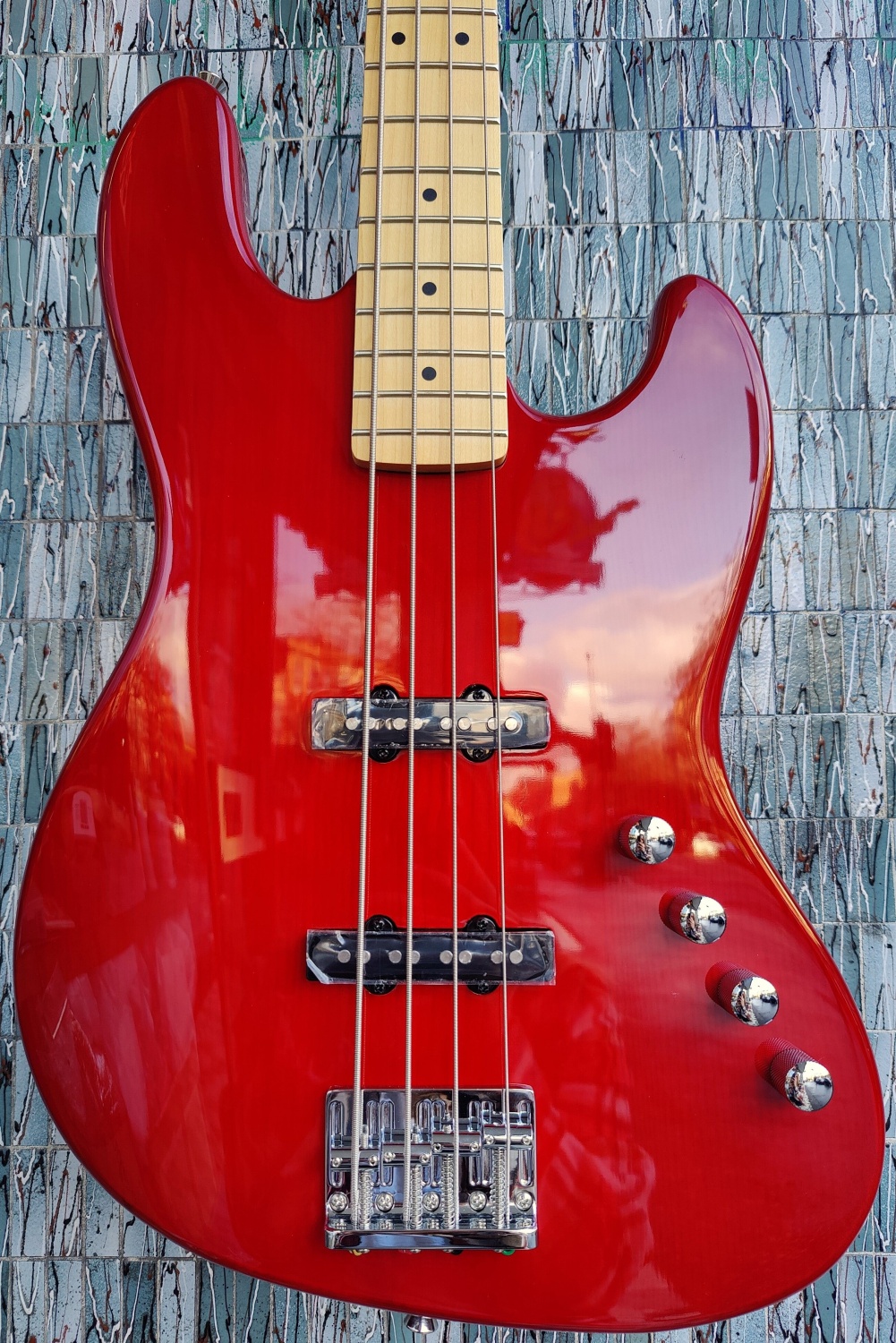 Levinson Sceptre DeSoto Custom Deluxe, Maple Fingerboard, Thru Red ...