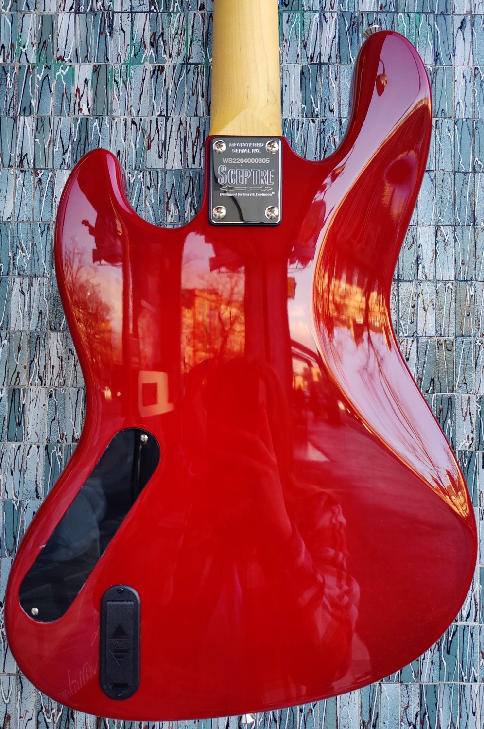 Levinson Sceptre DeSoto Custom Deluxe, Maple Fingerboard, Thru Red ...