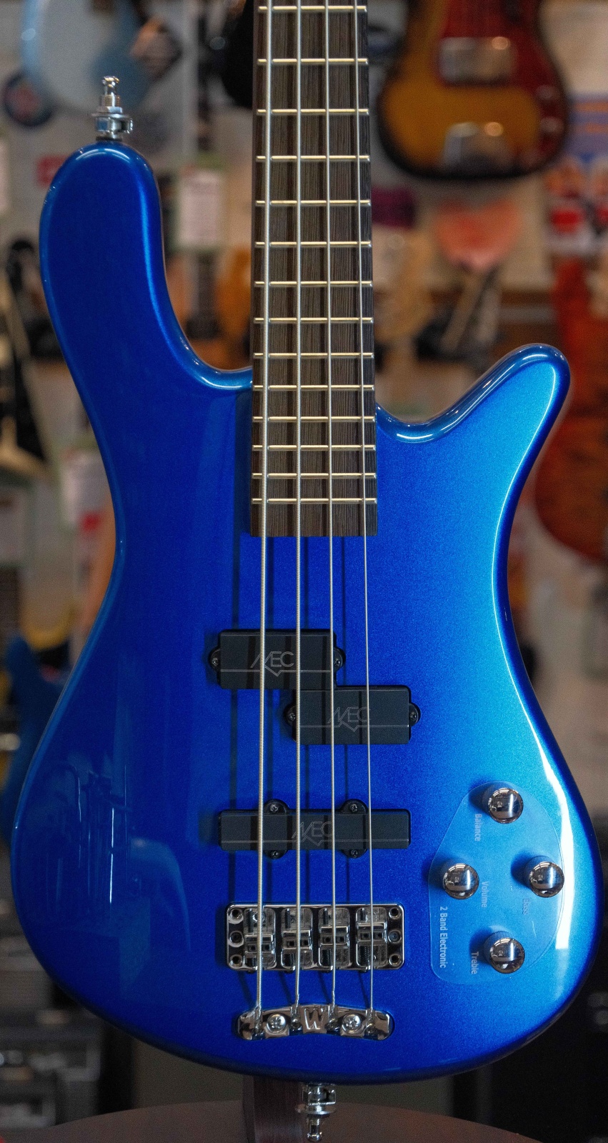 Warwick RockBass Streamer LX, 4-String, Metallic Blue High Polish ...