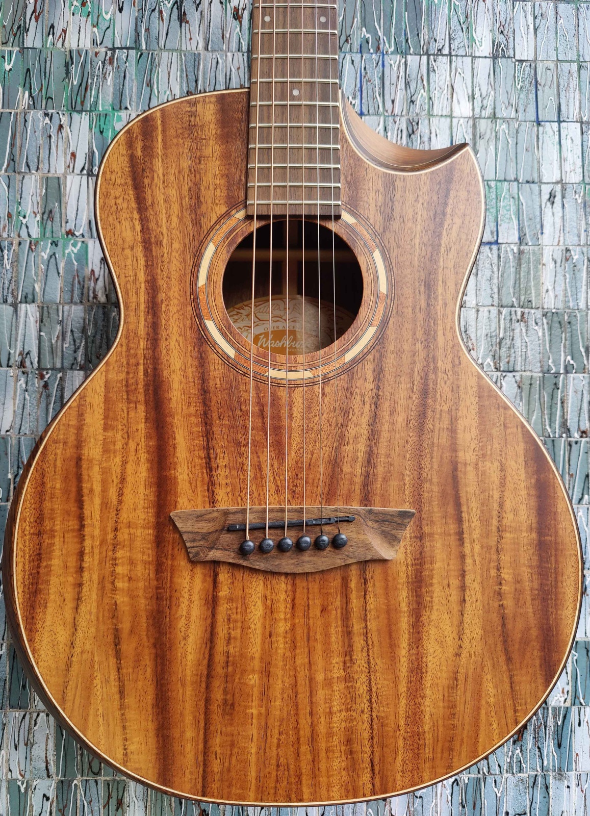 Washburn Comfort Series G-Mini 55 Koa with Bevel - jimmyegypt.com
